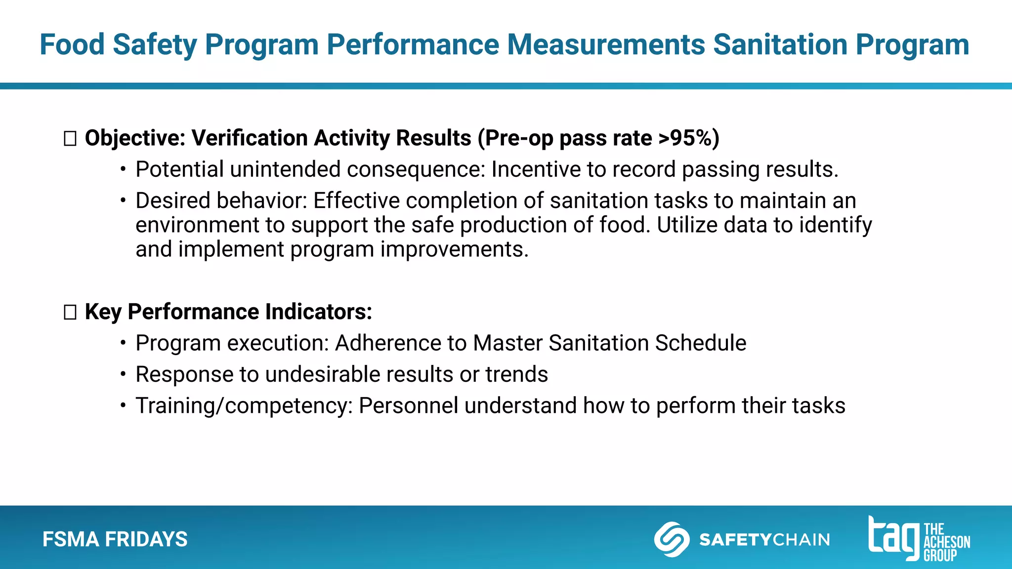 Food Safety KPIs - Are They Driving the Right Behaviors? | PDF