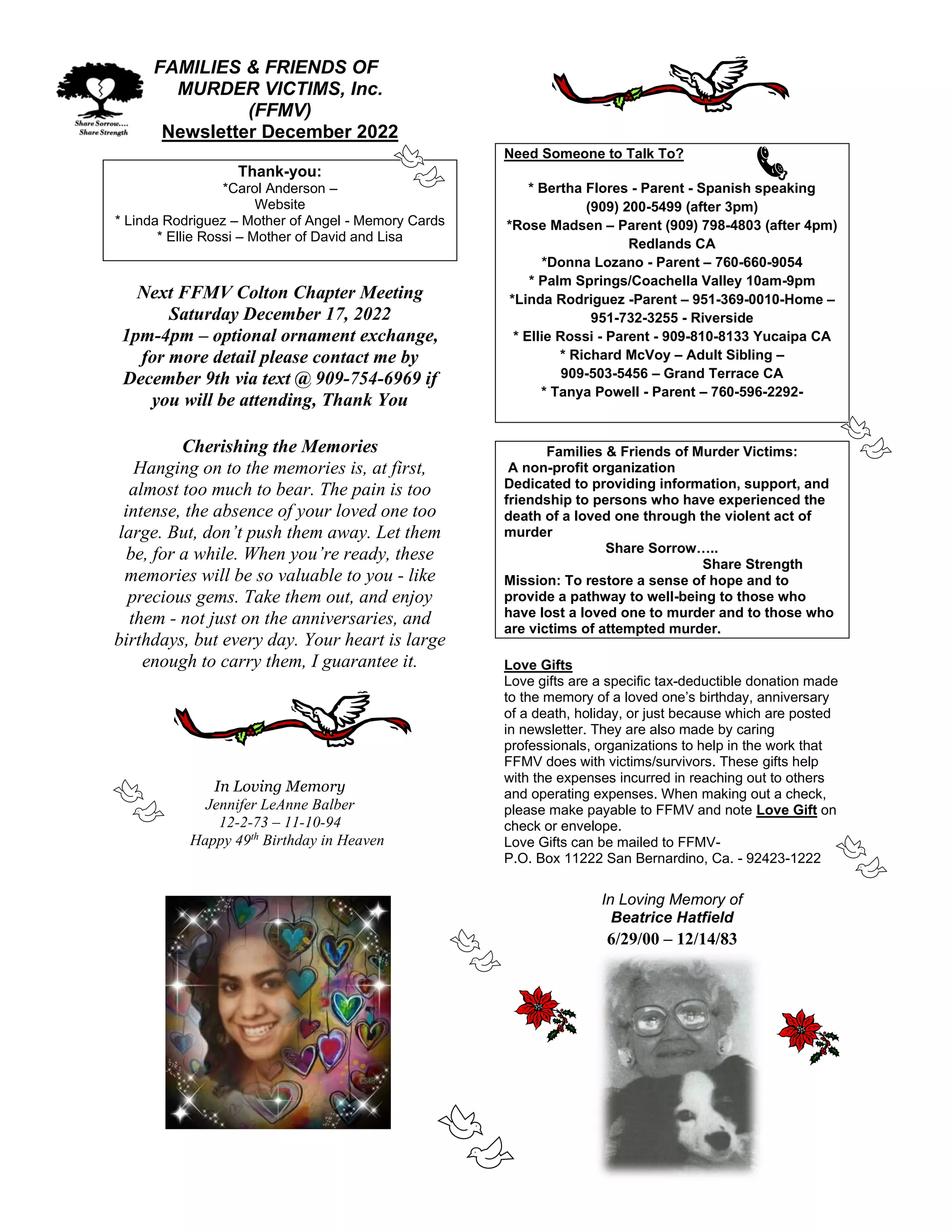 Families & Friends of Murder Victims, INC (FFMV) | PDF