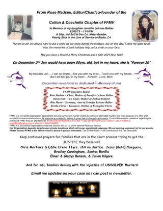 Families & Friends of Murder Victims, INC (FFMV) | PDF