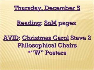 December 5 | PPT