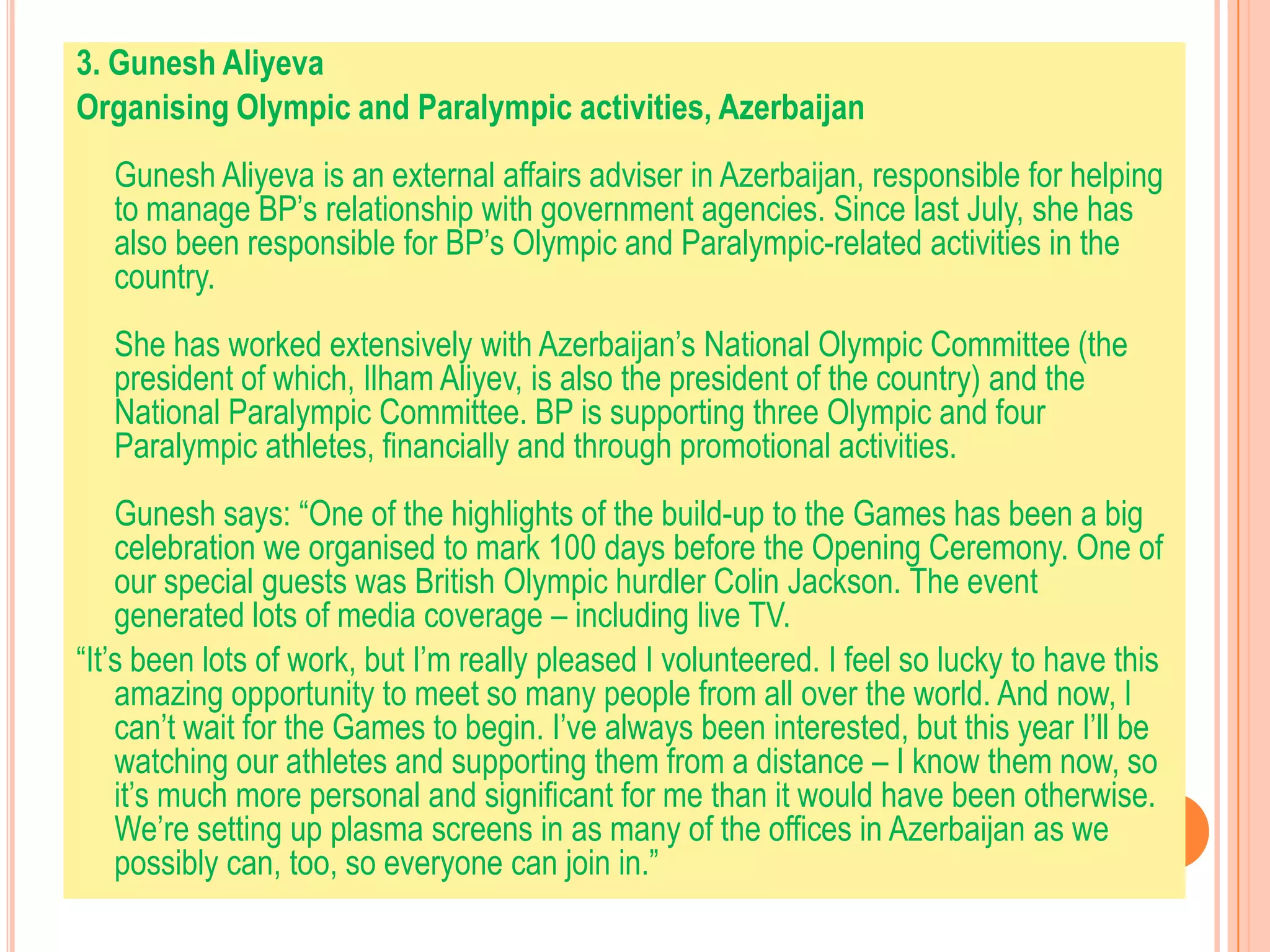 Team BP: London 2012 folk | PPTX | Summer Olympic Sports | Olympic Sports