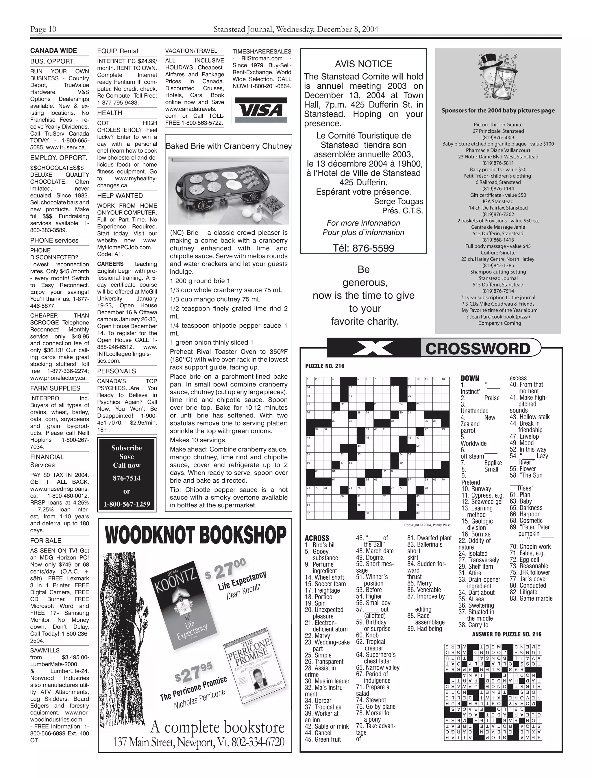Stanstead Journal, 2004 | PDF
