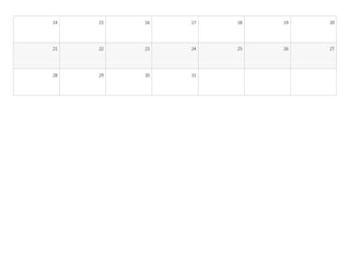 December Calendar - Week Commencing 7th- 13th | PPT