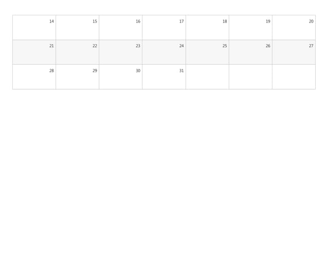 December Calendar - Week Commencing 7th- 13th | PPT