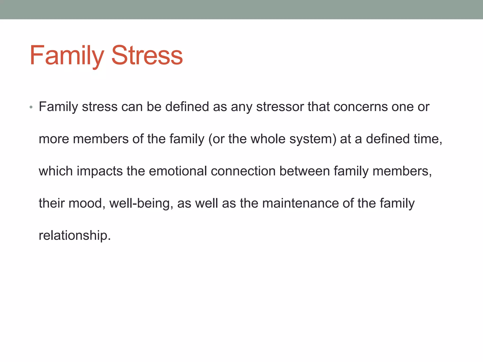 December family stress | PPTX