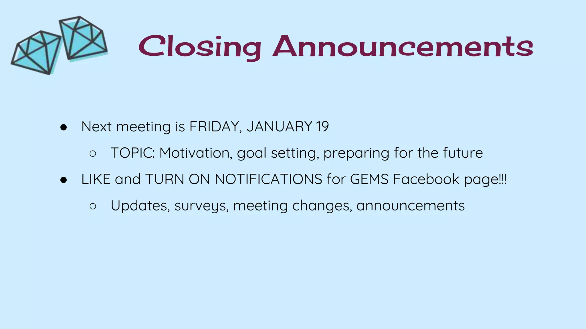 GEMS - December 2017 | PPT