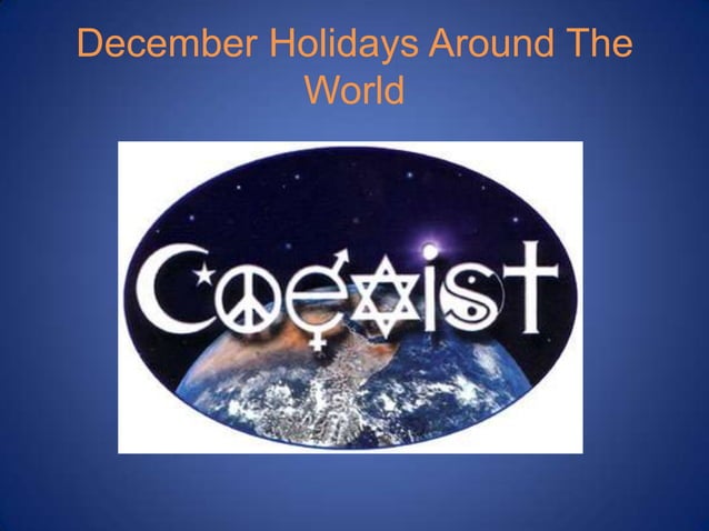 December Holidays Around the World PowerPoint | PPTX