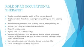 Occupational therapy for autism in India | PPT
