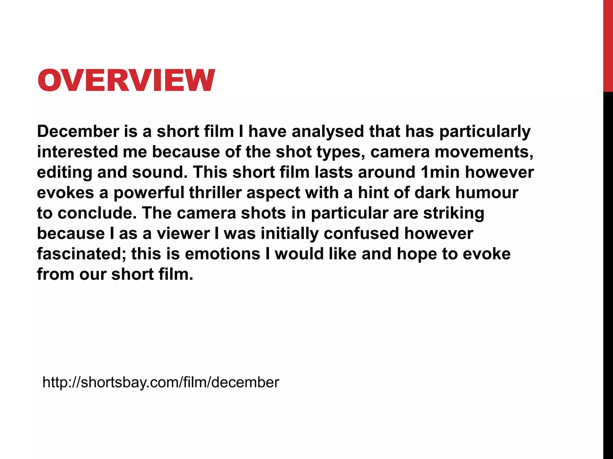 Short Film Analysis | PPT