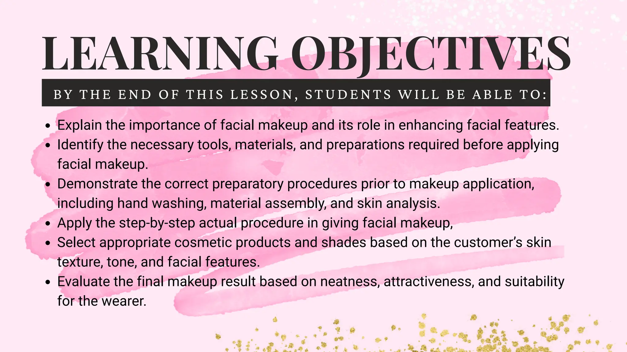 Procedure in giving facial makeup. start to end | PDF