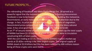 Decentraland Crypto | PPT