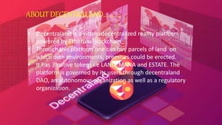 Decentraland Crypto | PPT