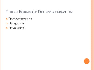 Decentralisation | PPTX