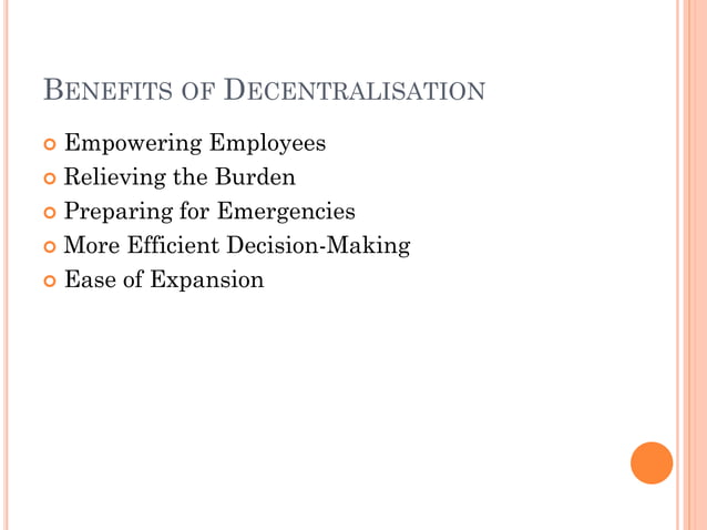 Decentralisation | PPTX