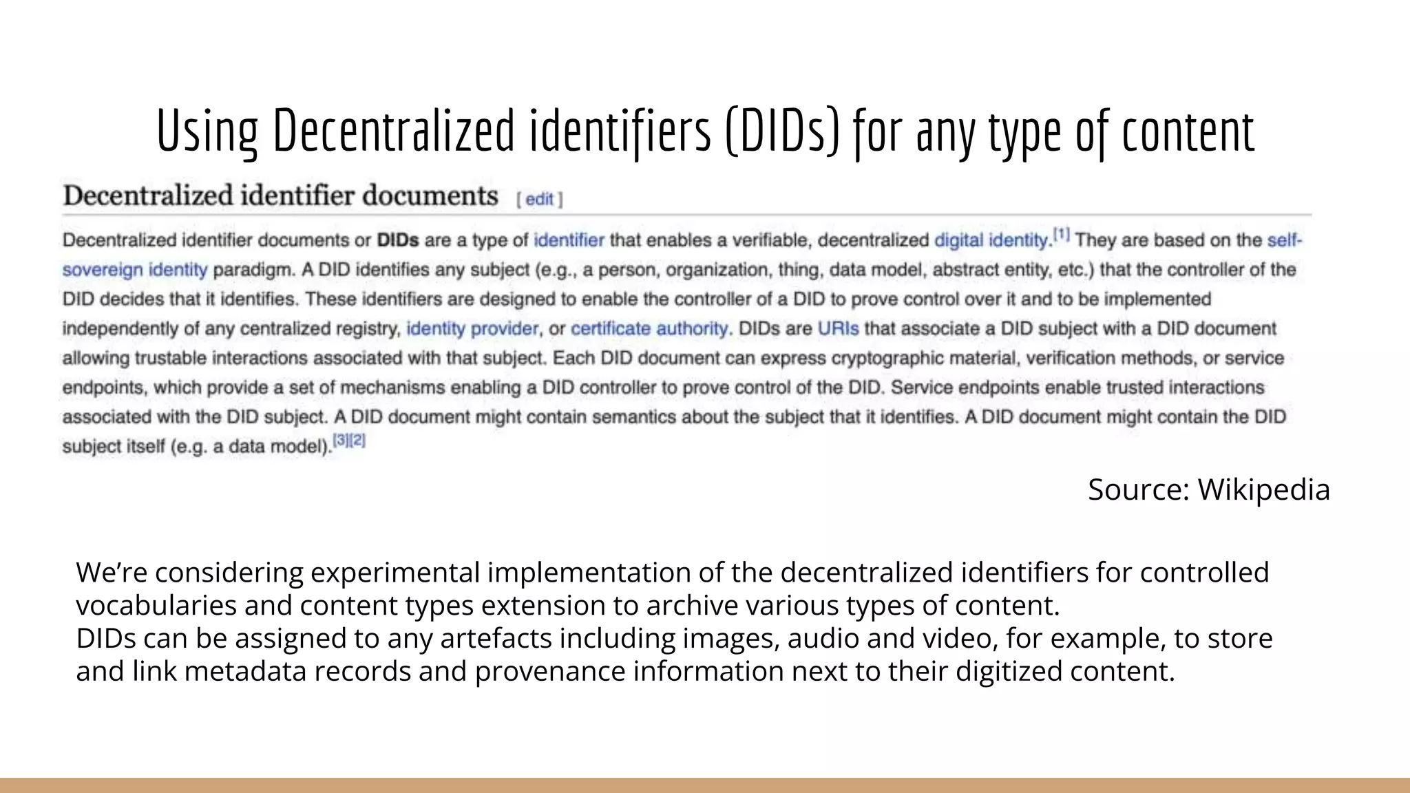 Decentralisation and knowledge graphs | PPTX