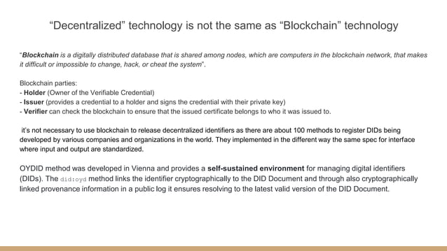 Decentralisation and knowledge graphs | PPTX