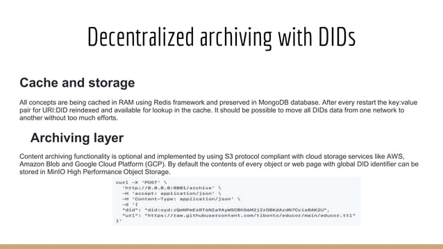 Decentralisation and knowledge graphs | PPTX