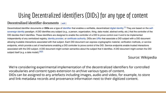 Decentralisation and knowledge graphs | PPTX