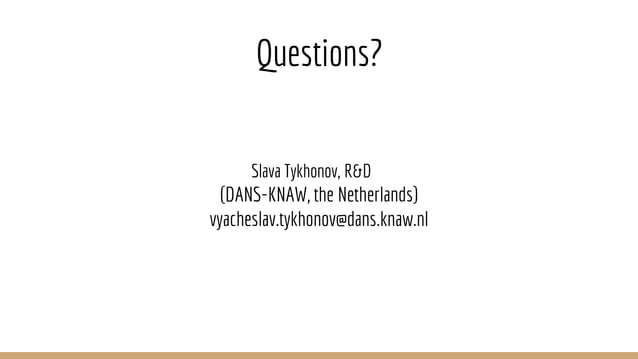 Decentralisation and knowledge graphs | PPT