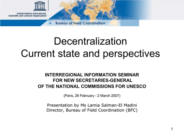 Decentralisation presentation | PPT