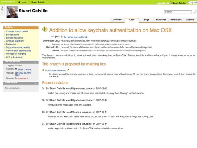 De-centralised Version Control with Bazaar | PDF | Operating Systems | Computer Software and ...