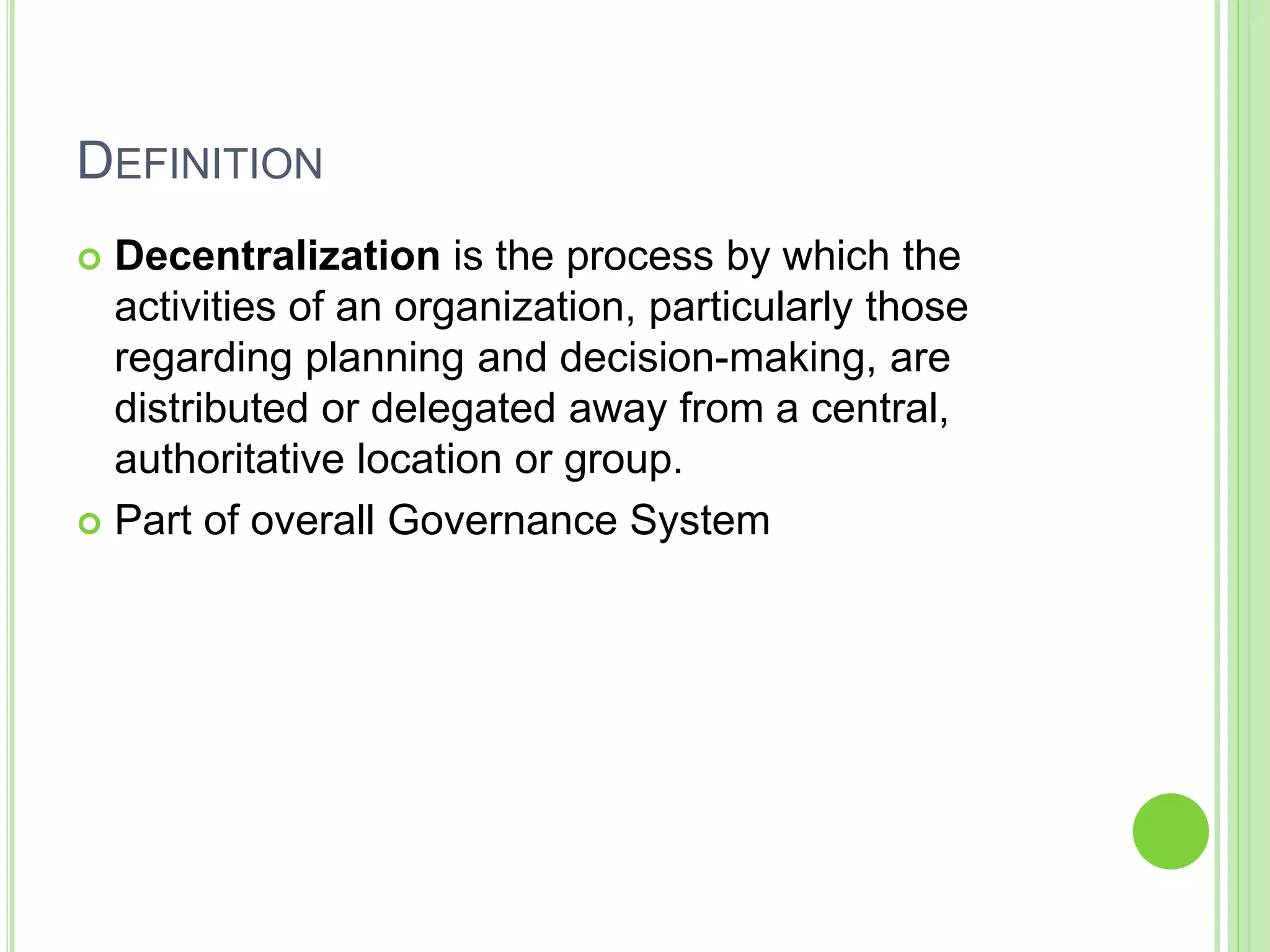 Decentralization | PPTX