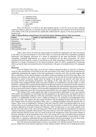 Decentralization and democratic local government in cross river state, nigeria a fact or fallacy ...