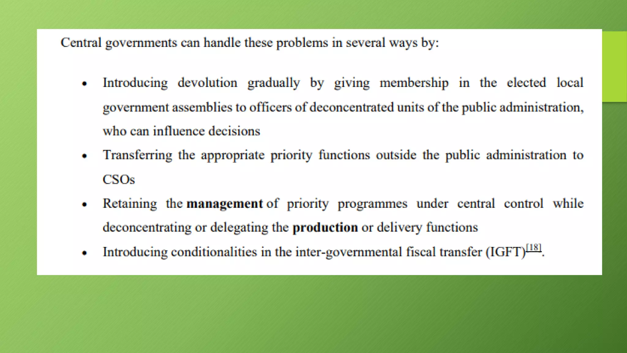 Decentralization and local governance | PDF