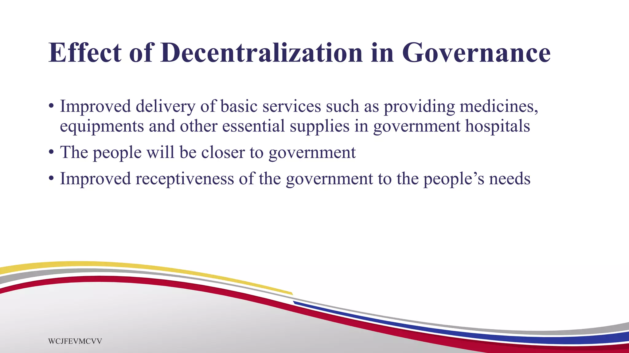 SHS Powerpoint: Decentralization and local governance (politics) | PPTX