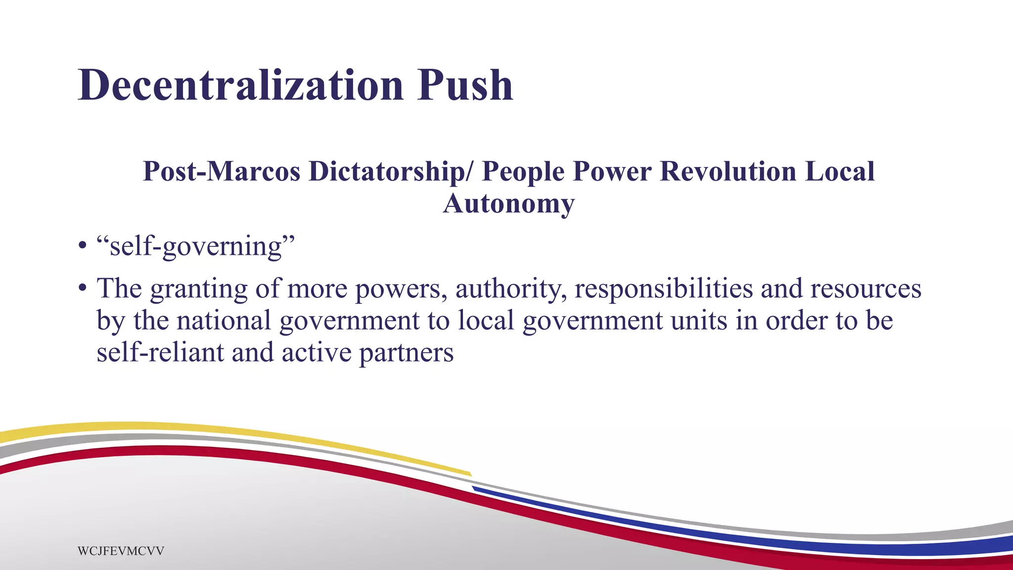 SHS Powerpoint: Decentralization and local governance (politics) | PPTX