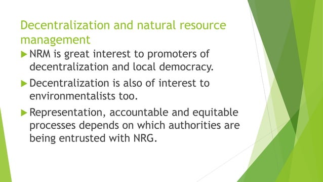 Decentralization, devolution and deconcentration | PPTX