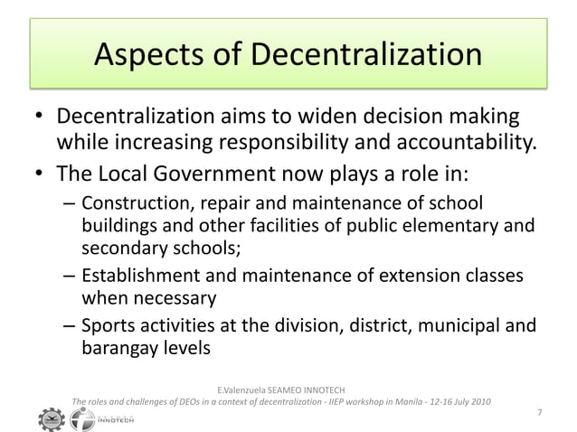 Decentralization Education Philippines Pdf
