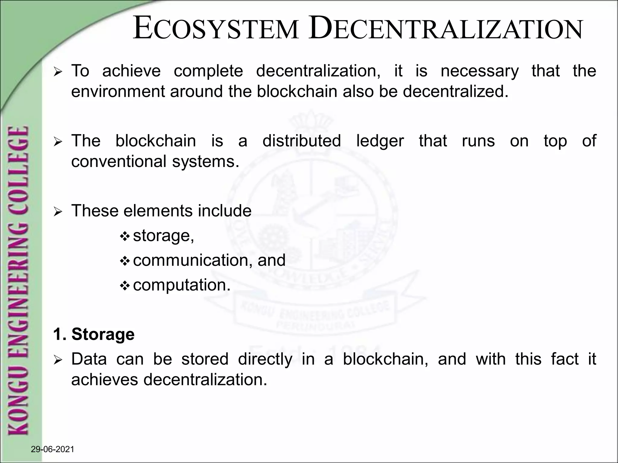 Decentralization in blockchain | PDF | Computer Software and Applications | Computing