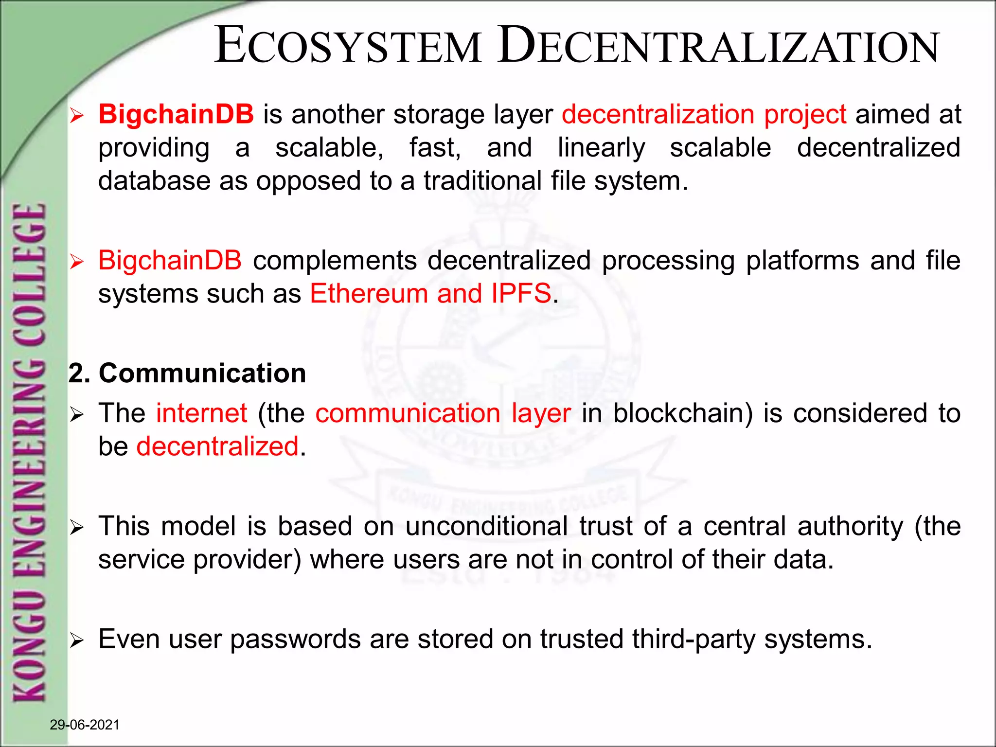 Decentralization in blockchain | PDF