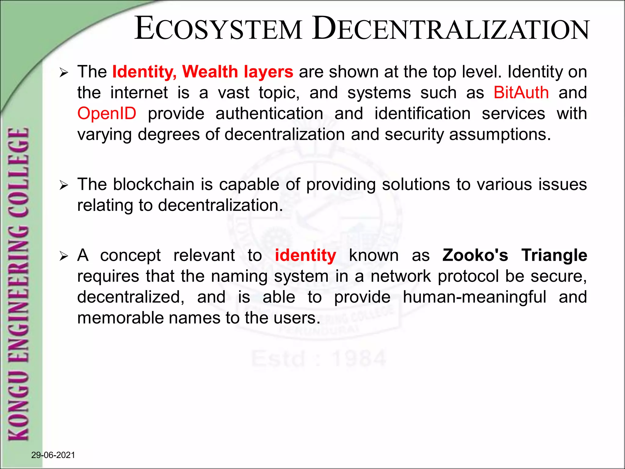 Decentralization in blockchain | PDF