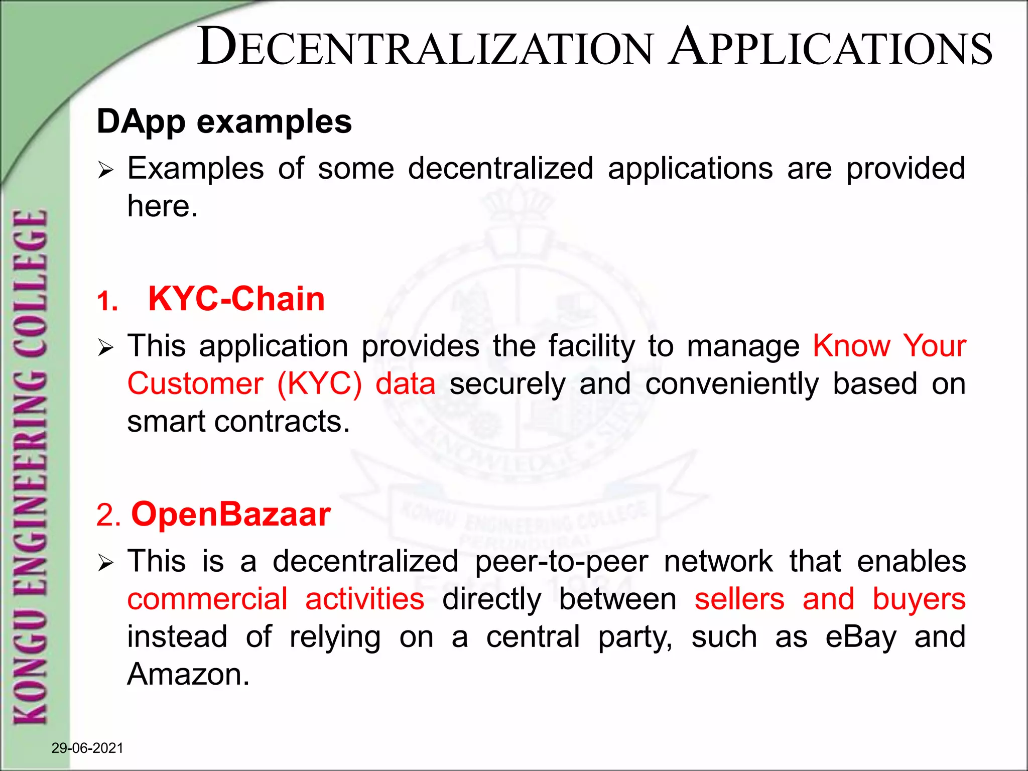 Decentralization in blockchain | PDF
