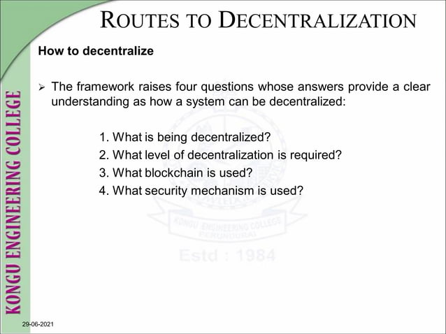 Decentralization in blockchain | PDF | Computer Software and Applications | Computing