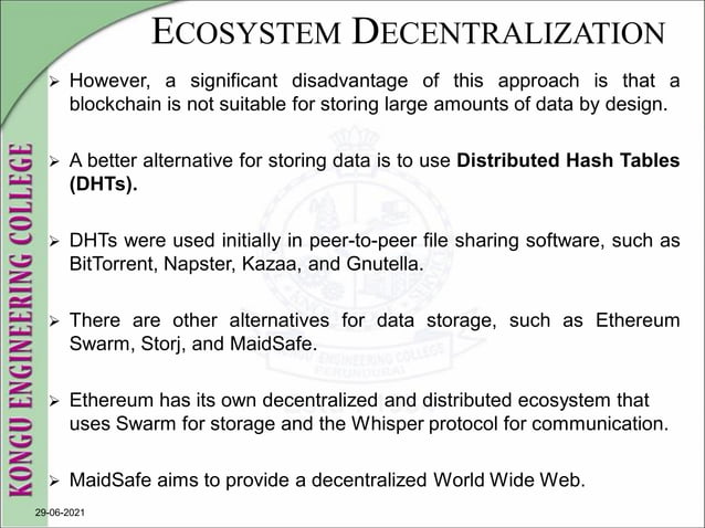 Decentralization in blockchain | PDF | Computer Software and Applications | Computing
