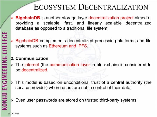 Decentralization in blockchain | PDF | Computer Software and Applications | Computing