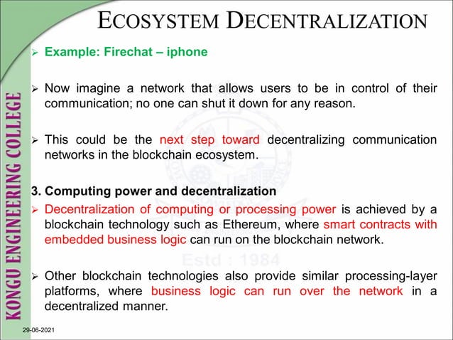Decentralization in blockchain | PDF | Computer Software and Applications | Computing