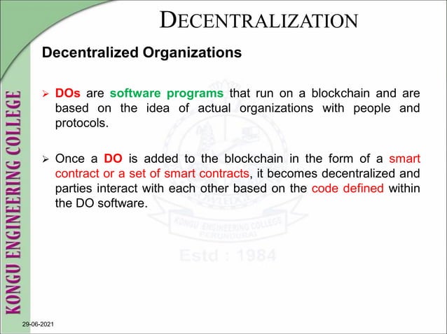 Decentralization in blockchain | PDF | Computer Software and Applications | Computing
