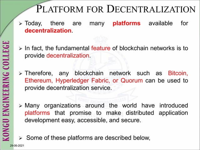 Decentralization in blockchain | PDF | Computer Software and Applications | Computing