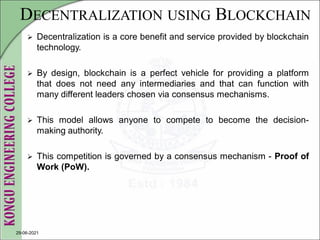 Decentralization in blockchain | PDF