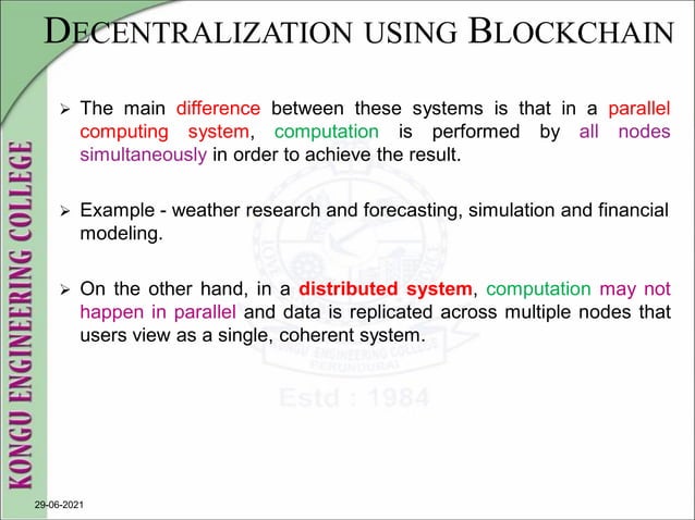 Decentralization in blockchain | PDF | Computer Software and Applications | Computing