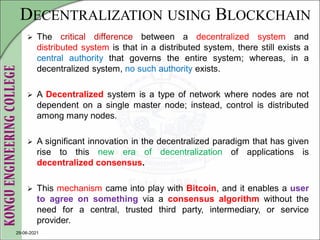 Decentralization in blockchain | PDF