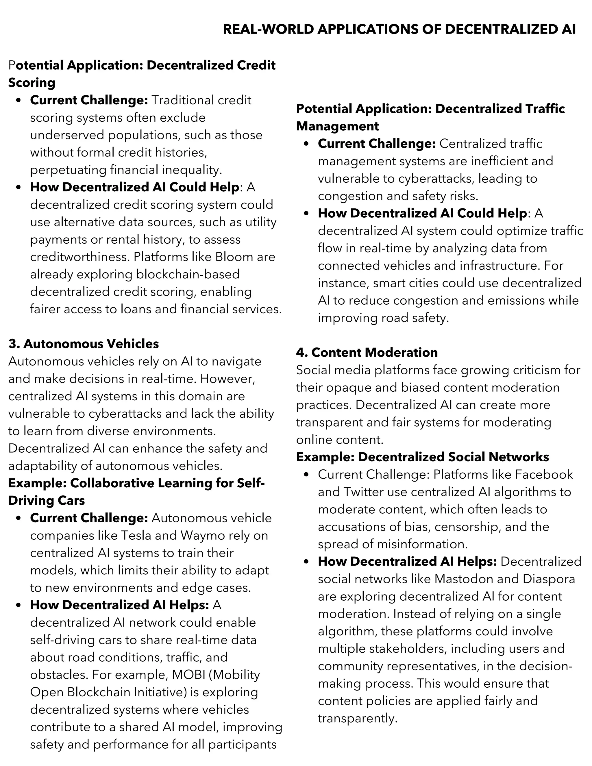 Decentralized AI - An Innovative approach to AI Challenges | PDF