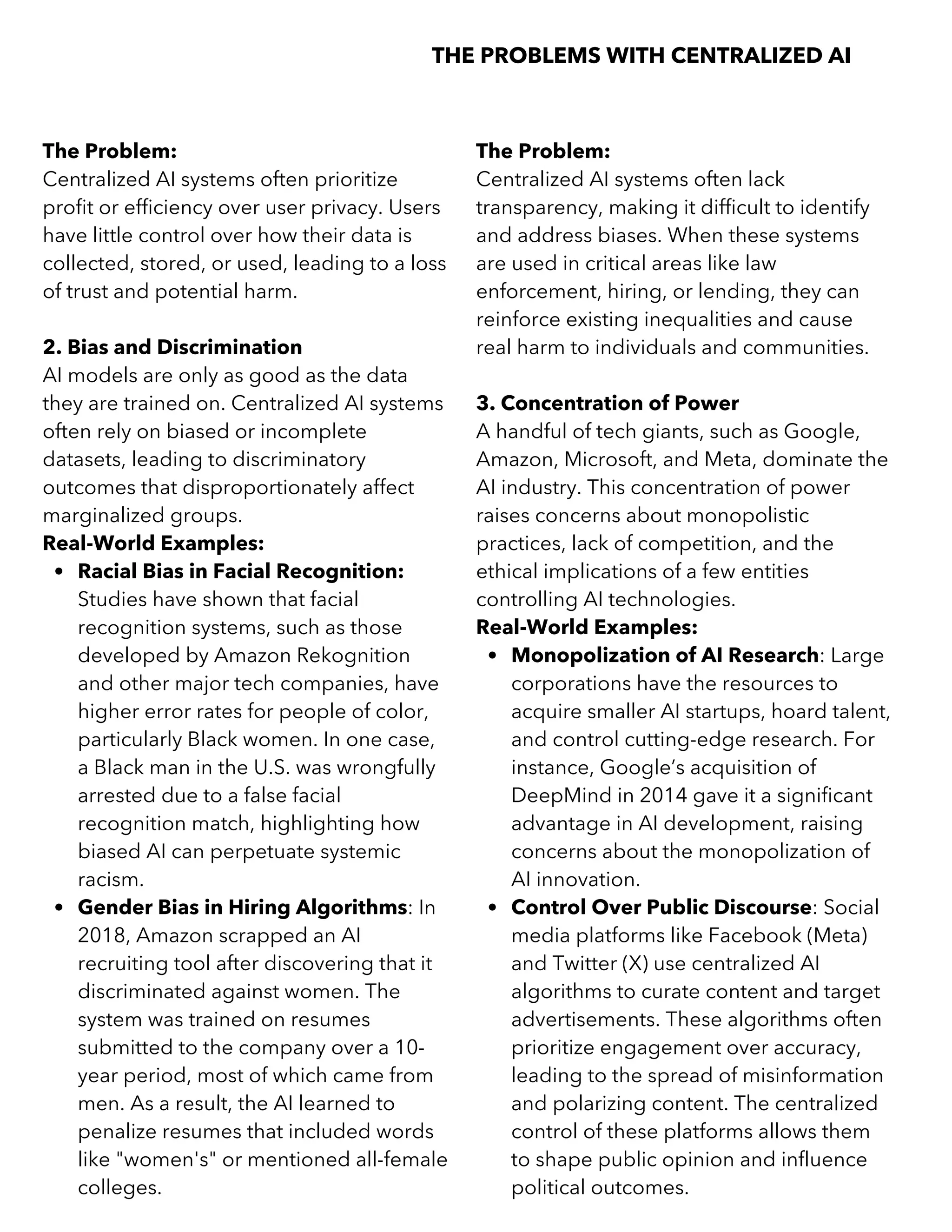Decentralized AI - An Innovative approach to AI Challenges | PDF