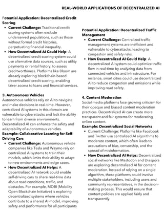 Decentralized AI - An Innovative approach to AI Challenges | PDF