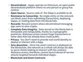 DECENTRALIZED APPLICATIONS USING BLOCKCHAING TECHNOLOGY.pptx