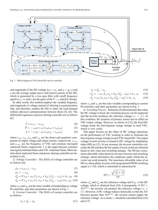 Decentralized cooperative control strategy of microsources for stabilizing autonomous vsc based ...